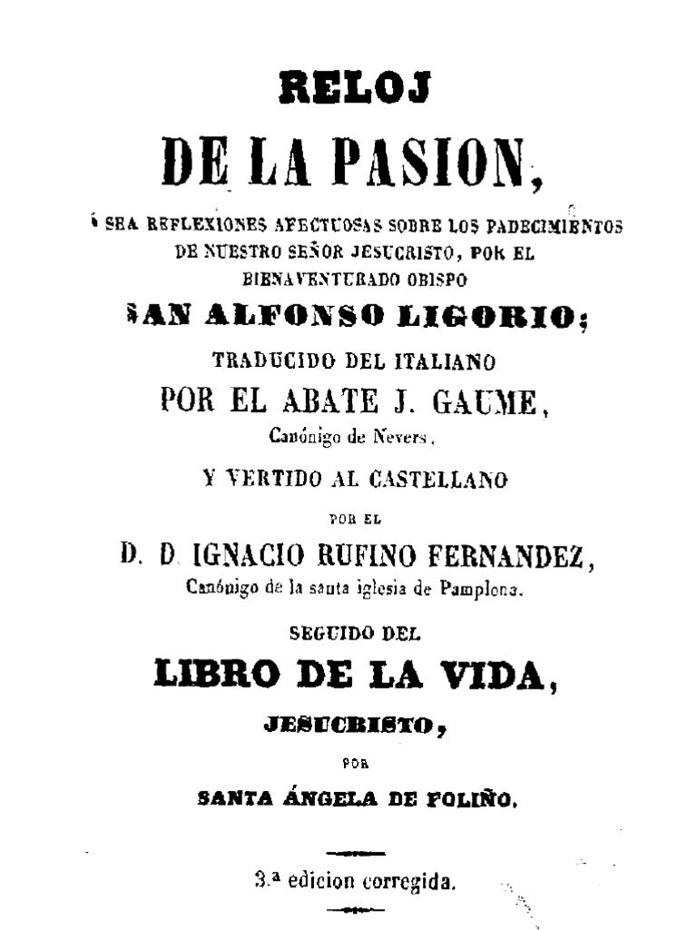 Reloj de La Pasion-San Alfonso Maria de Logorio | PDF