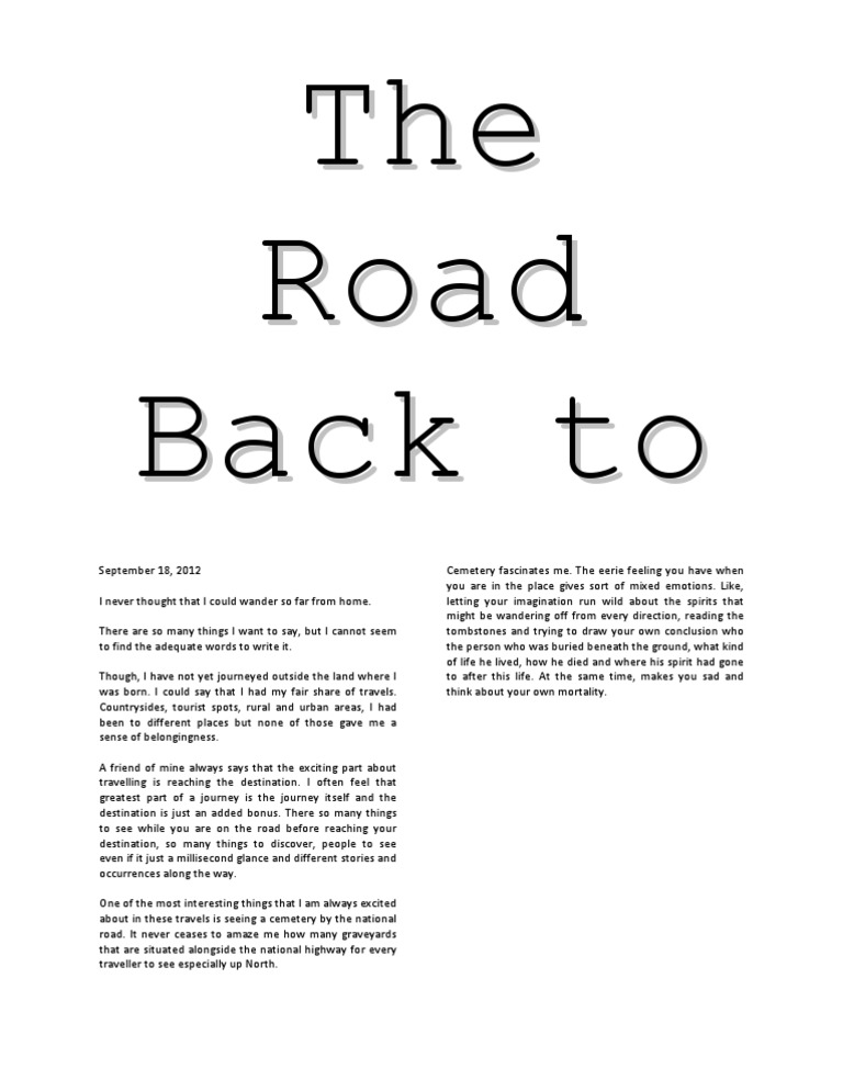The Road Back To Self | PDF