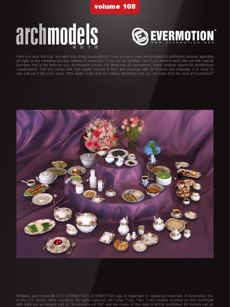 Archmodels Vol 108 Food | PDF | Texture Mapping | Trademark