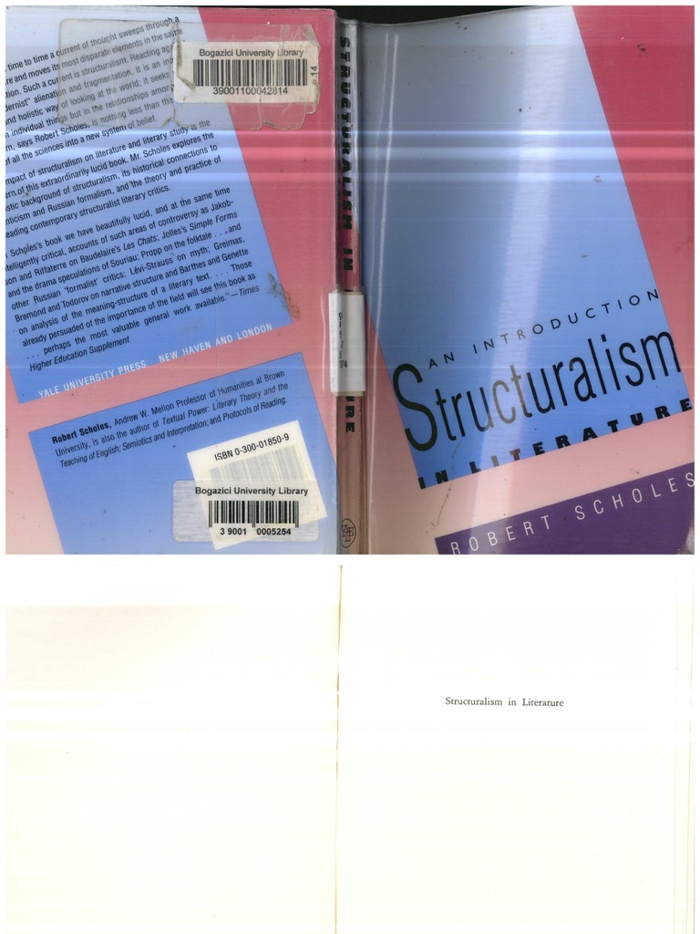 Structuralism in Literature - Robert Scholes