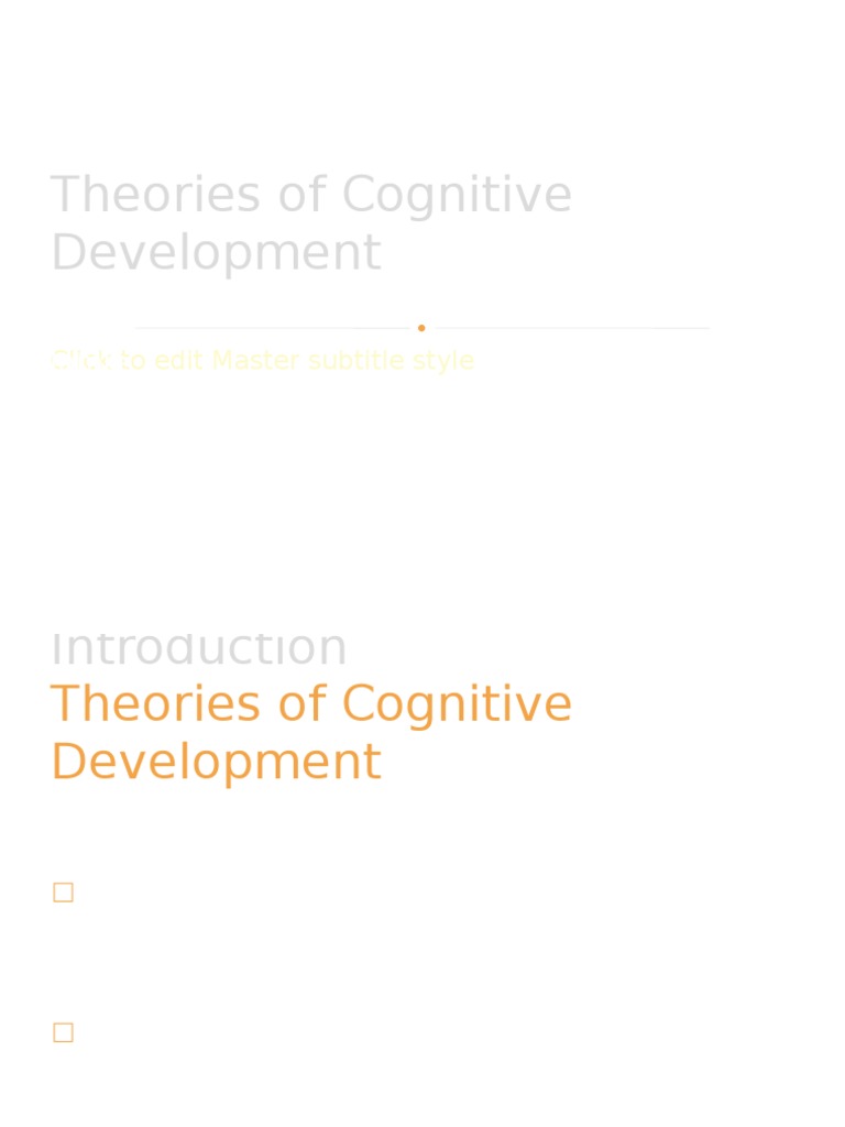 Jean Piaget Theory | PDF | Schema (Psychology) | Cognitive Development