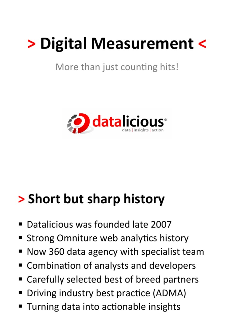 Digital Measurement - How To Evaluate, Track and Measure Marketing ...