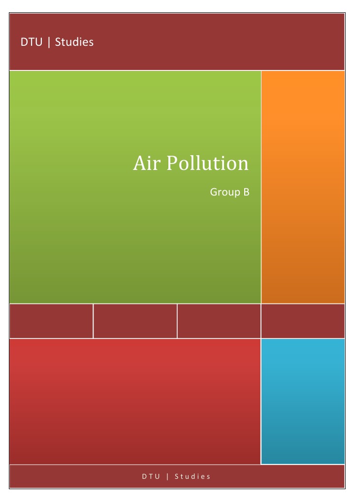 Air Pollution Study by Group B | PDF