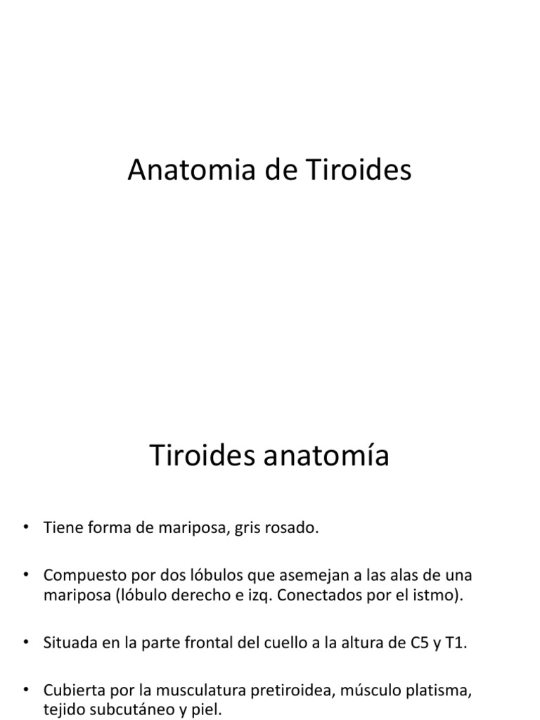 Anatomia de Tiroides | PDF | Salud y bienestar