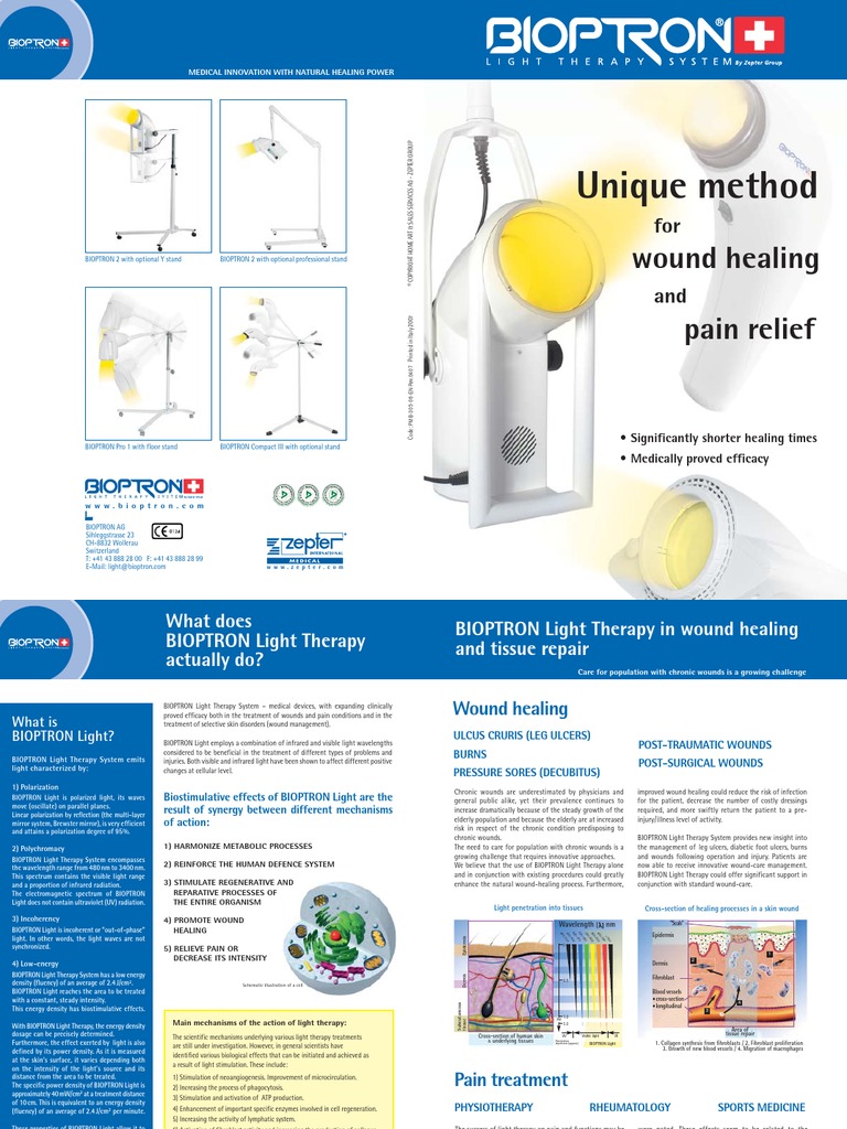 Bioptron Biology 1 | Download Free PDF | Wound Healing | Pain
