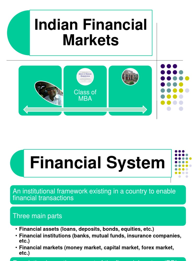 Overview of Indian Financial Markets | PDF | Financial Markets ...