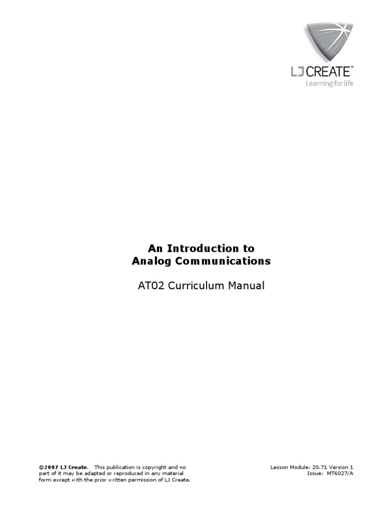 Analog Communication | PDF | Amplifier | Detector (Radio)