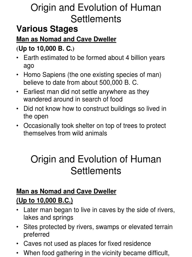 Evolution of Human Settlements | PDF | Soil Fertility | Agriculture