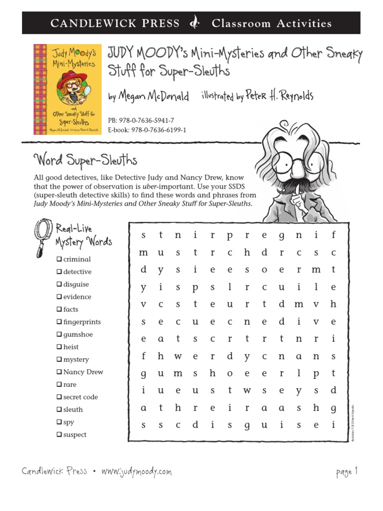 Judy Moody's Mini-Mysteries and Other Sneaky Stuff For Super-Sleuths ...