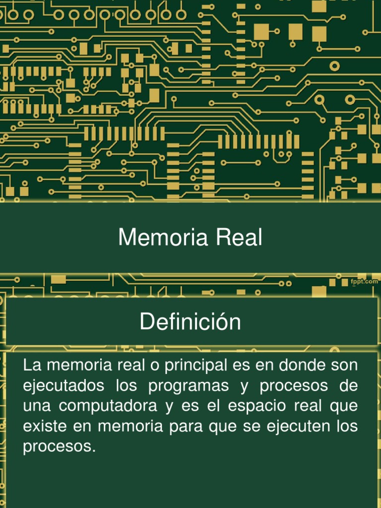 Memoria Real | PDF | Memoria del ordenador | Sistema operativo