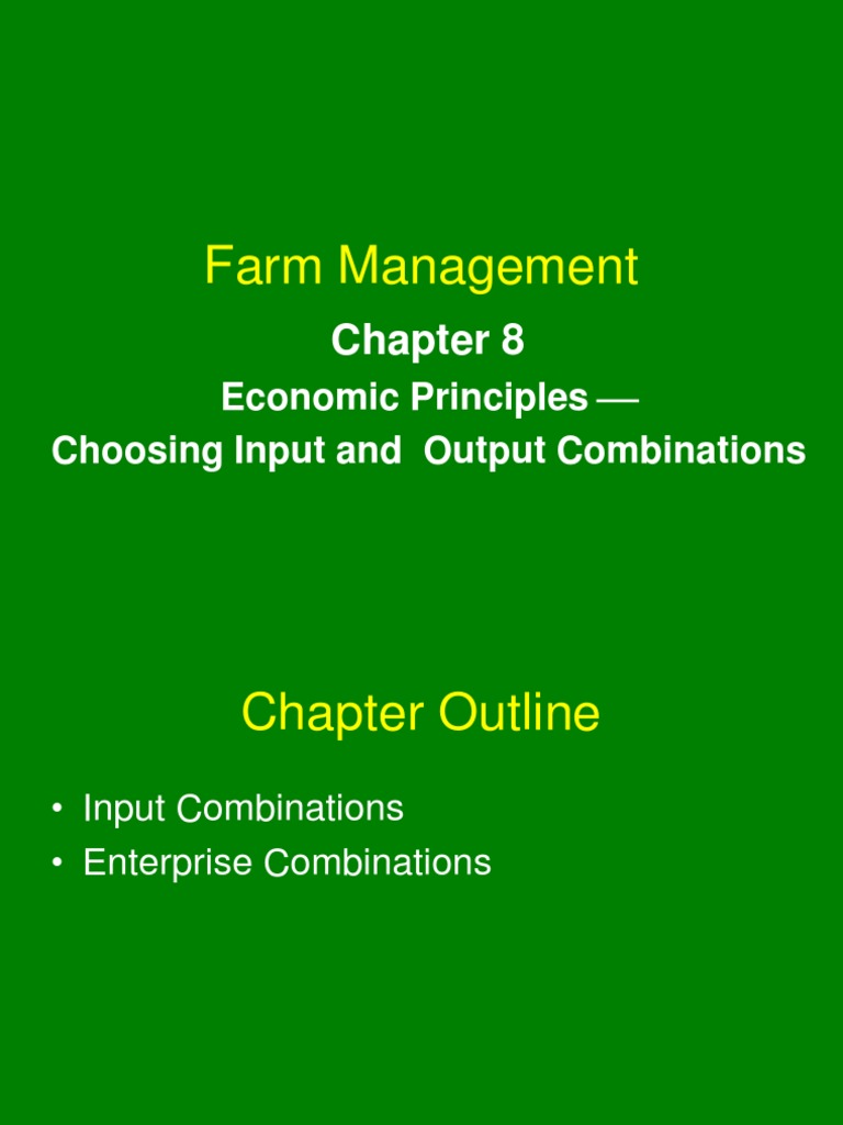 Input Combination | PDF | Microeconomics | Business Economics