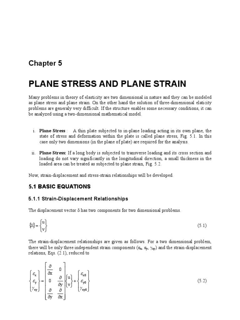 Plane Stress vs Strain | Deformation (Mechanics) | Determinant