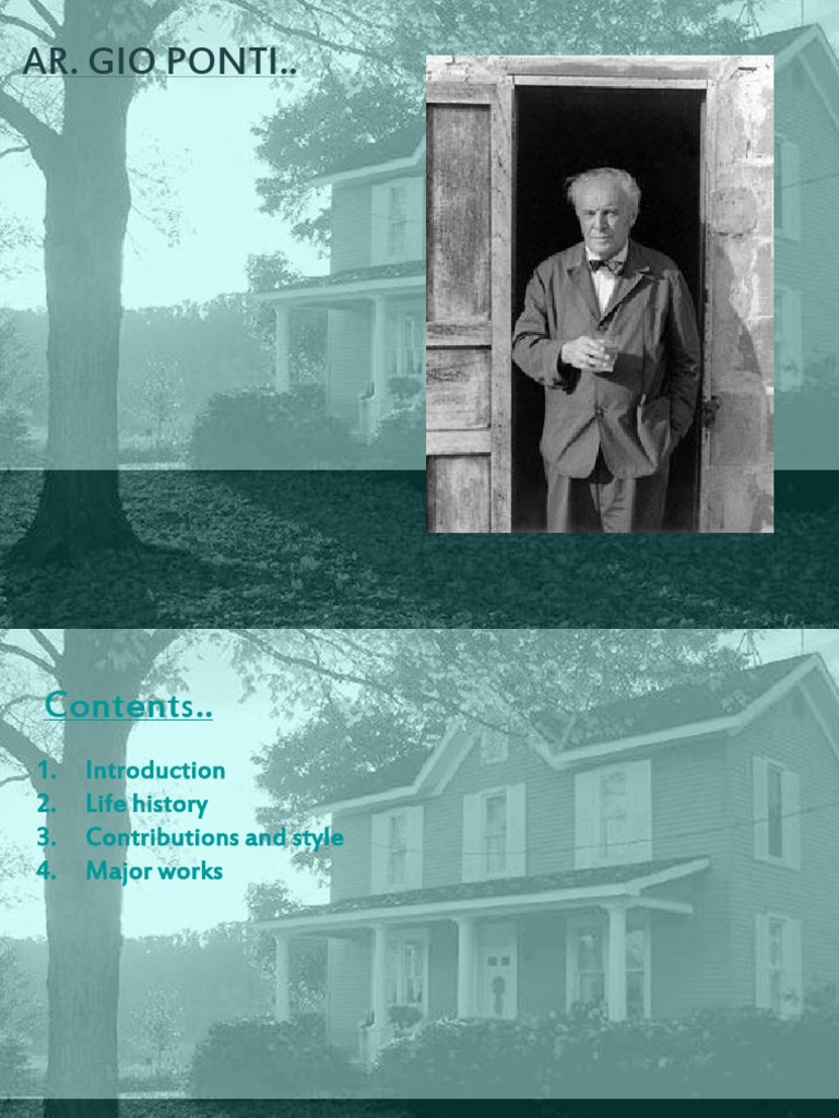 8.gio Ponti | PDF | Art Media | Architectural Design