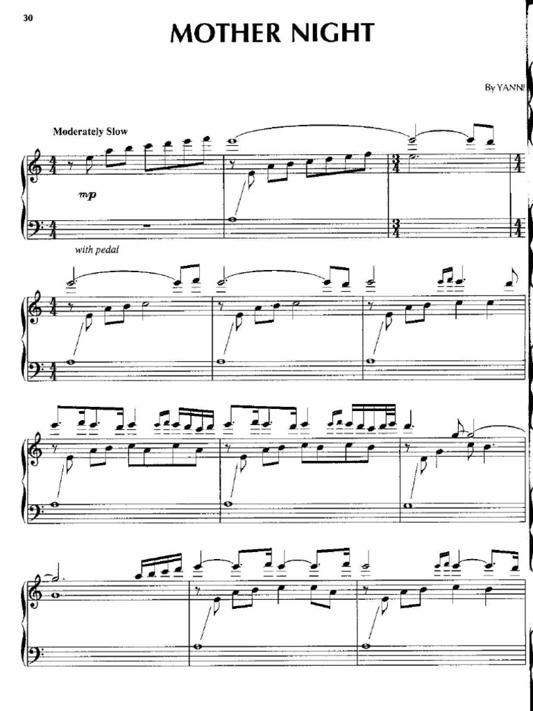 Yanni Mother Night | PDF