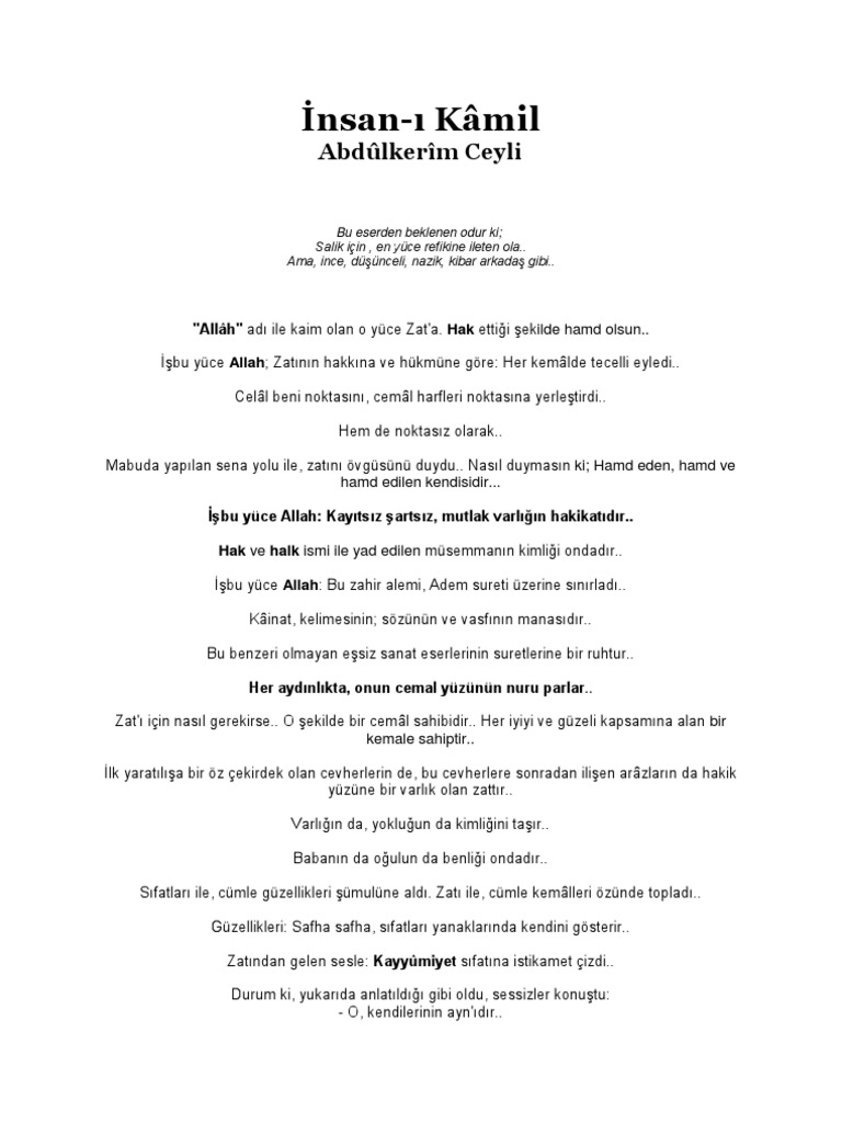 Insan Kamil | PDF
