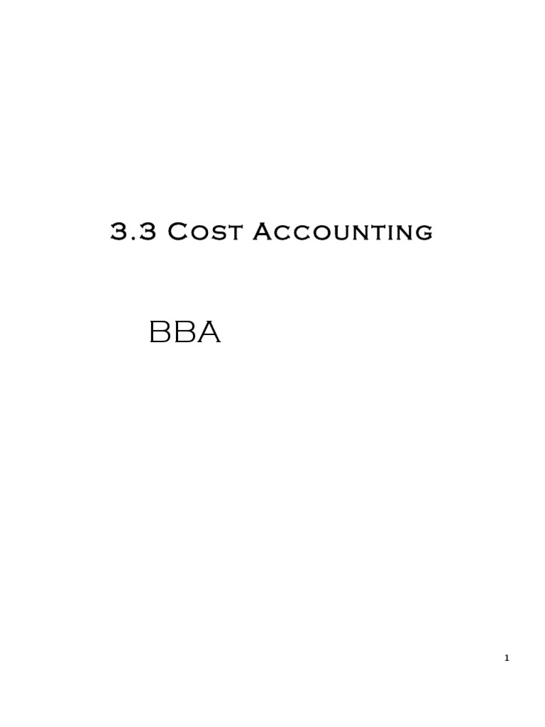 25 Cost Accounting | PDF | Cost Accounting | Inventory