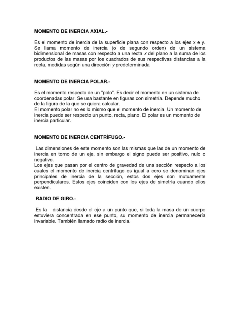 Momento de Inercia Axial | PDF | Métodos y materiales de enseñanza ...