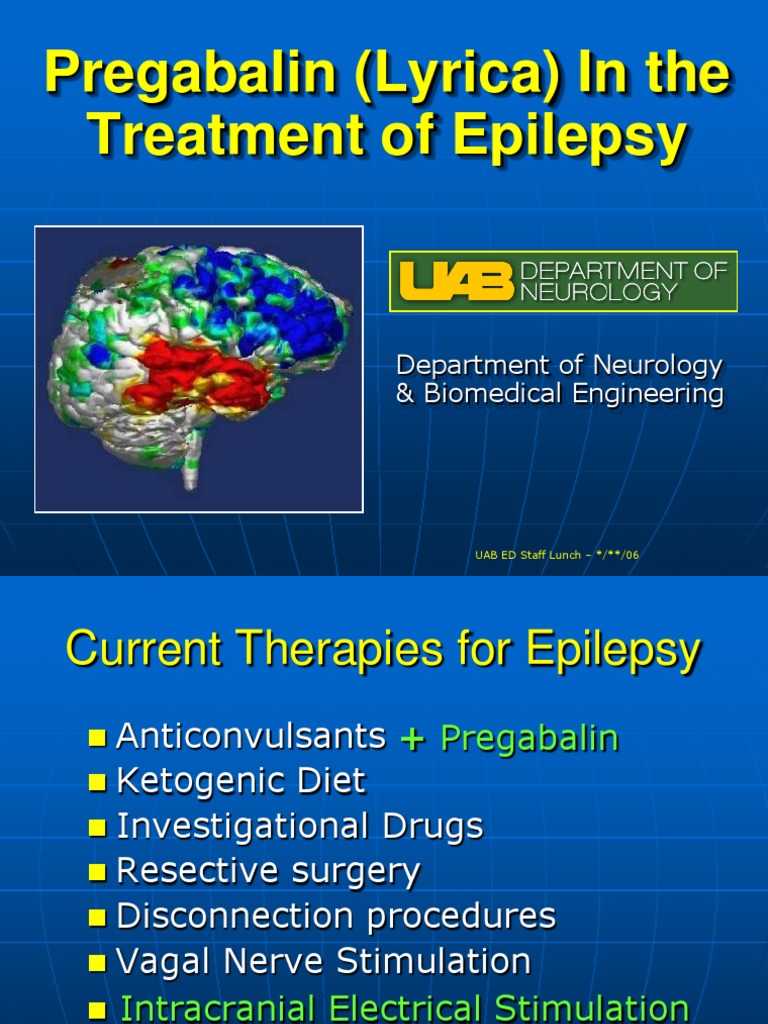 Pregabalin in Epilepsy | PDF | Disorders Causing Seizures | Nervous System