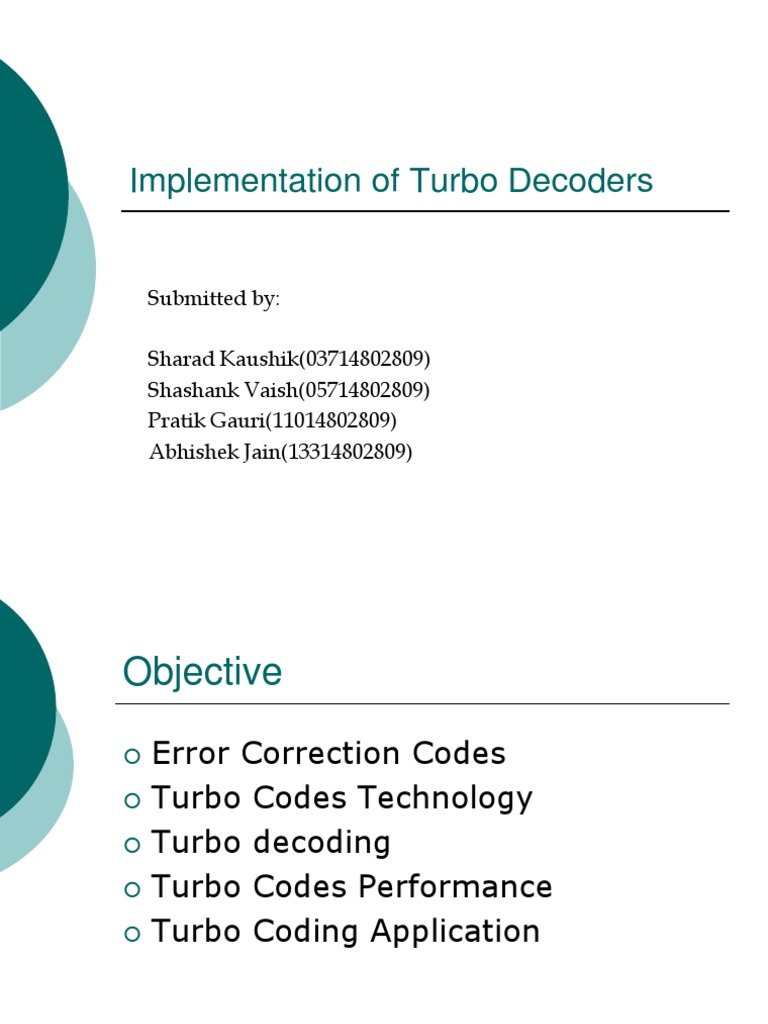 Turbo Codes | PDF | Forward Error Correction | Error Detection And Correction