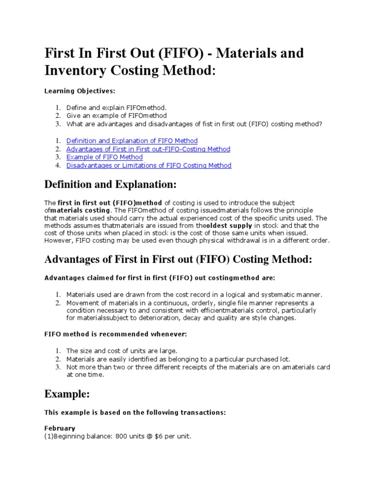 Fifo Lifo | PDF | Taxes | Inventory