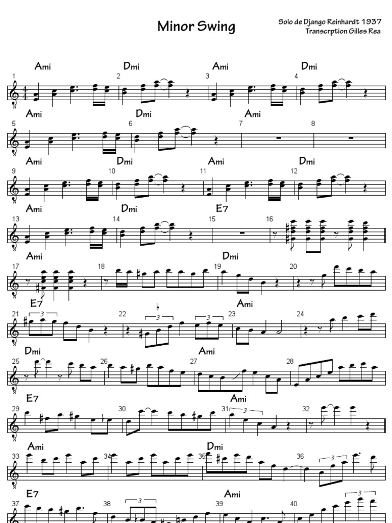 Minor Swing Solo 1937