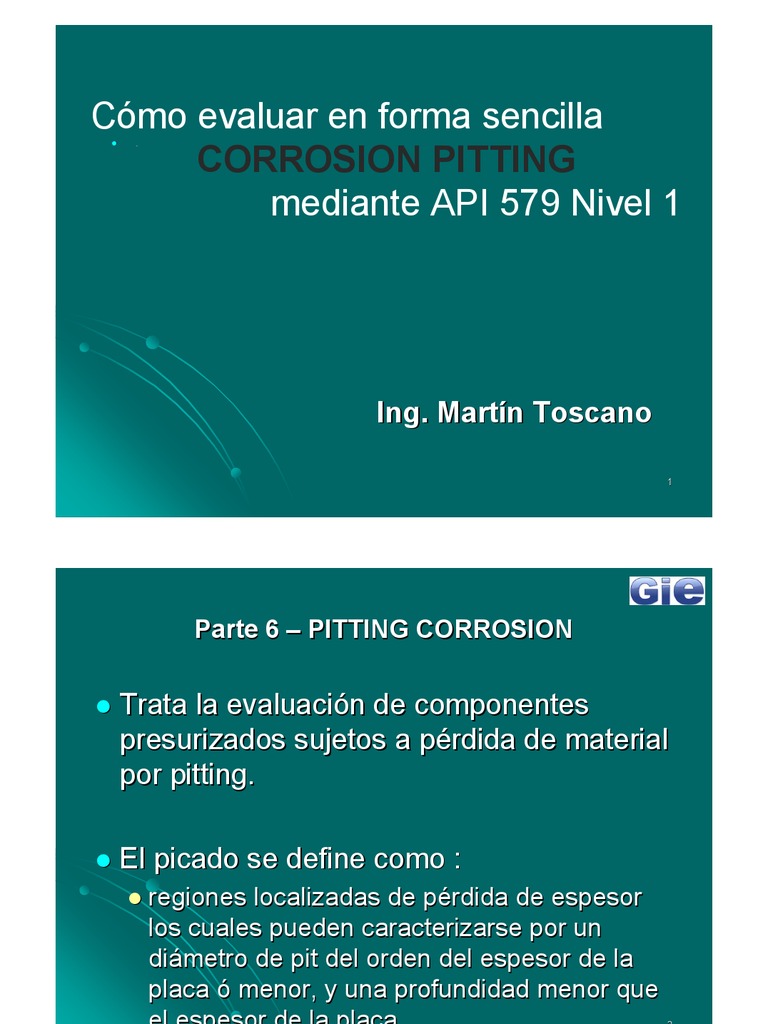 Pitting Segun API 579 | PDF