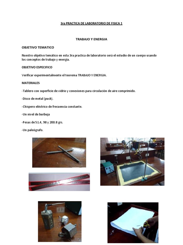 3ra Practica de Laboratorio de Fisica 1 | PDF | Fuerza | Movimiento (física)