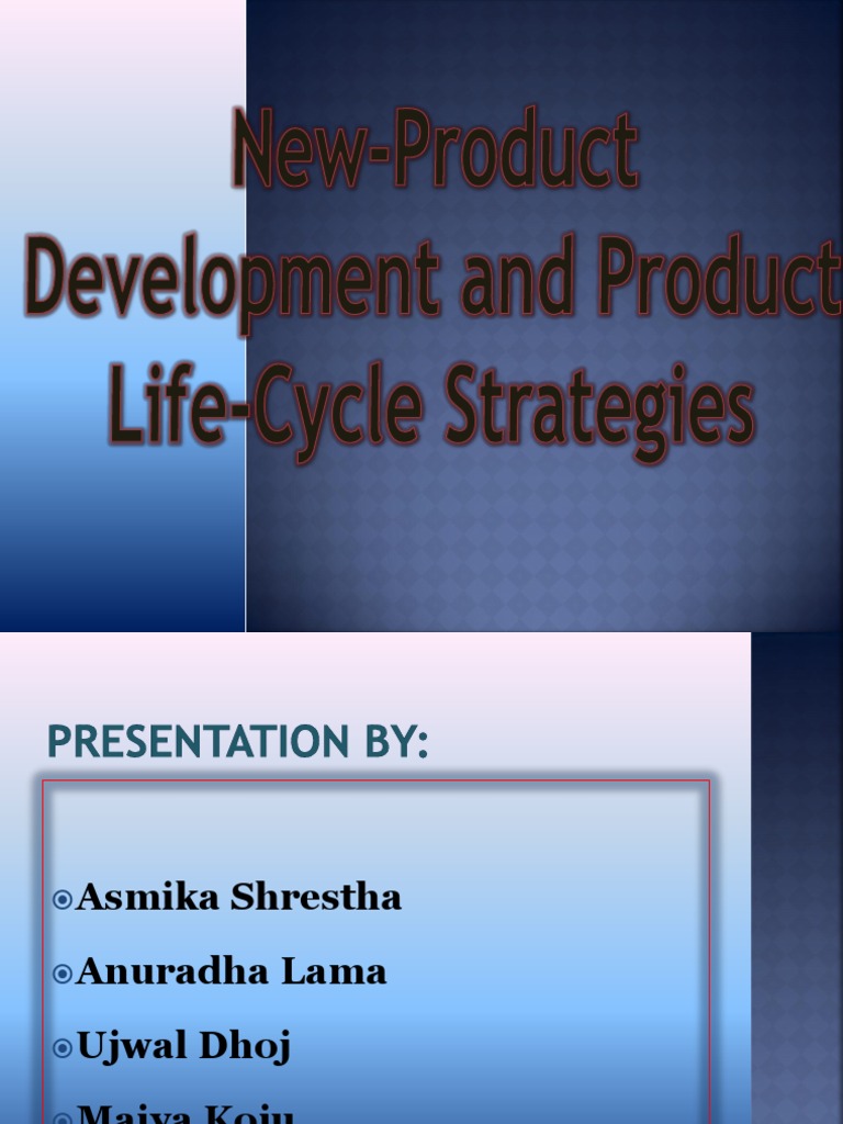 New Product Development and Product Life Cycle | PDF | New Product ...