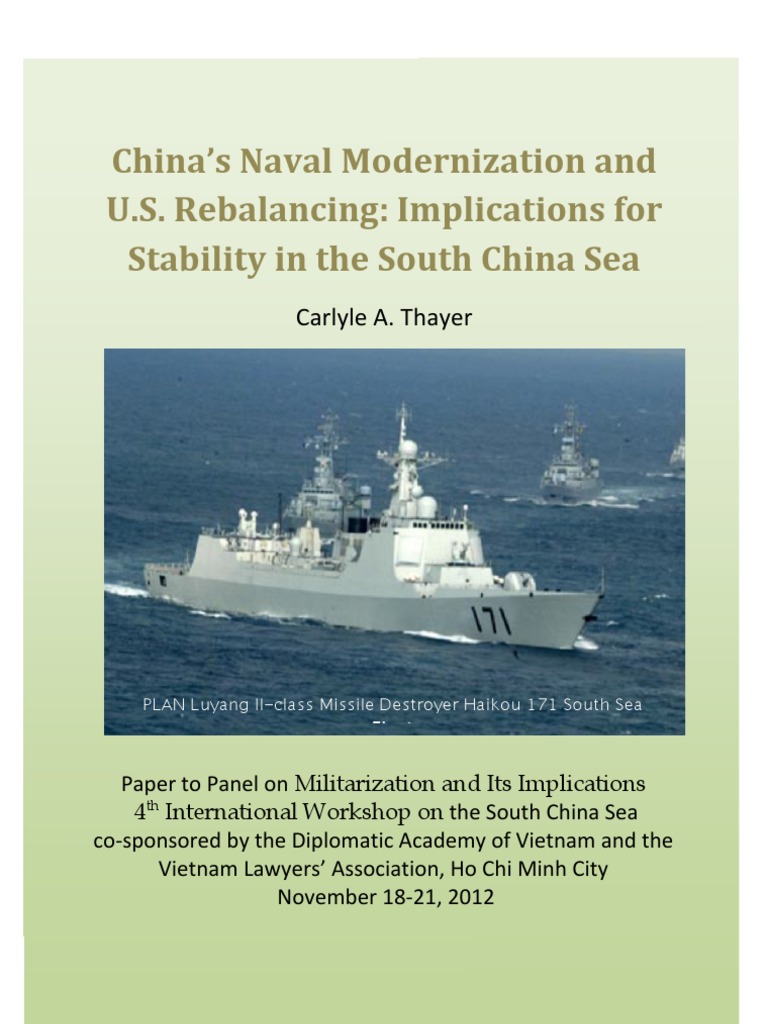 Thayer China's Naval Modernization and U.S. Strategic Rebalancing ...