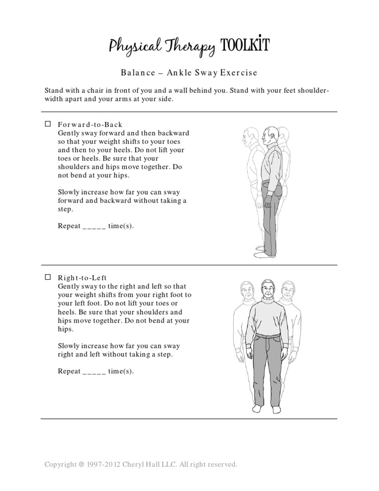 Balance - Ankle Sway Exercises | PDF | Self-Improvement