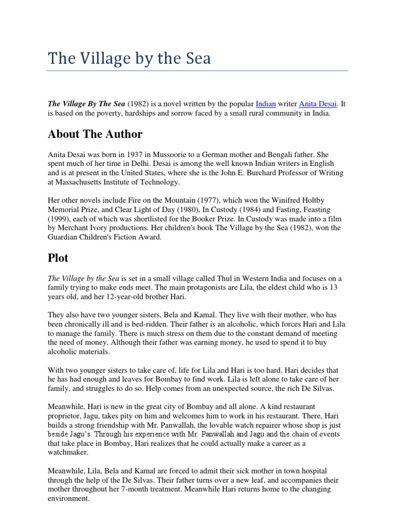 The Village by The Sea | PDF | English Language Novels | English ...