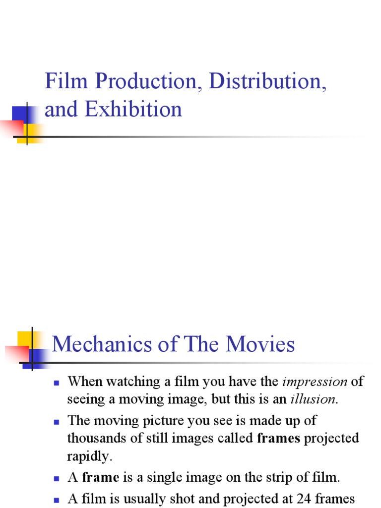 Film Production, Distribution, and Exhibition | Download Free PDF ...