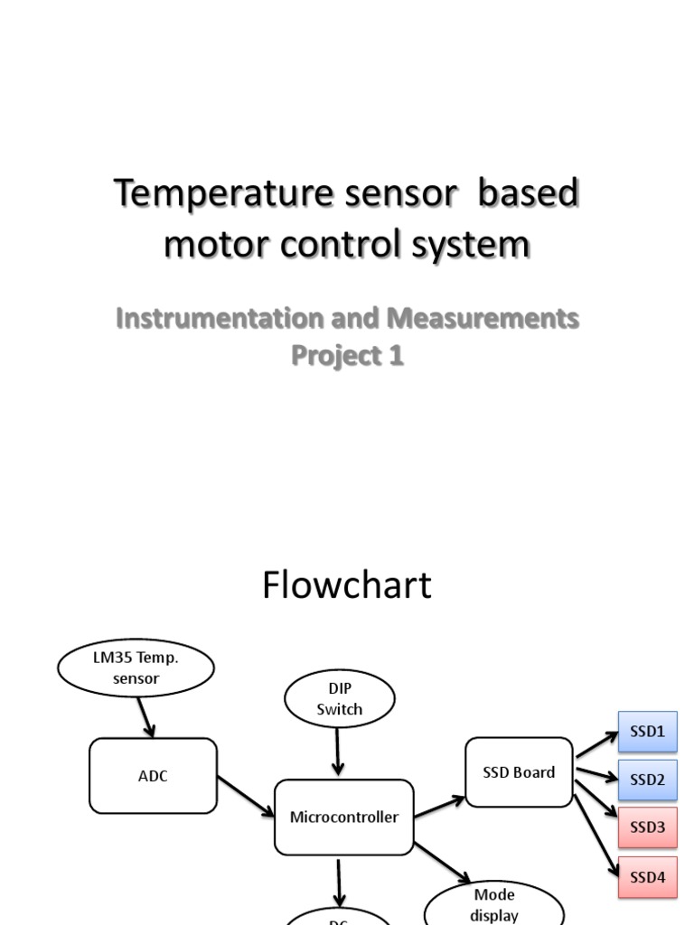 Temperature Sensor Motor Control System | PDF