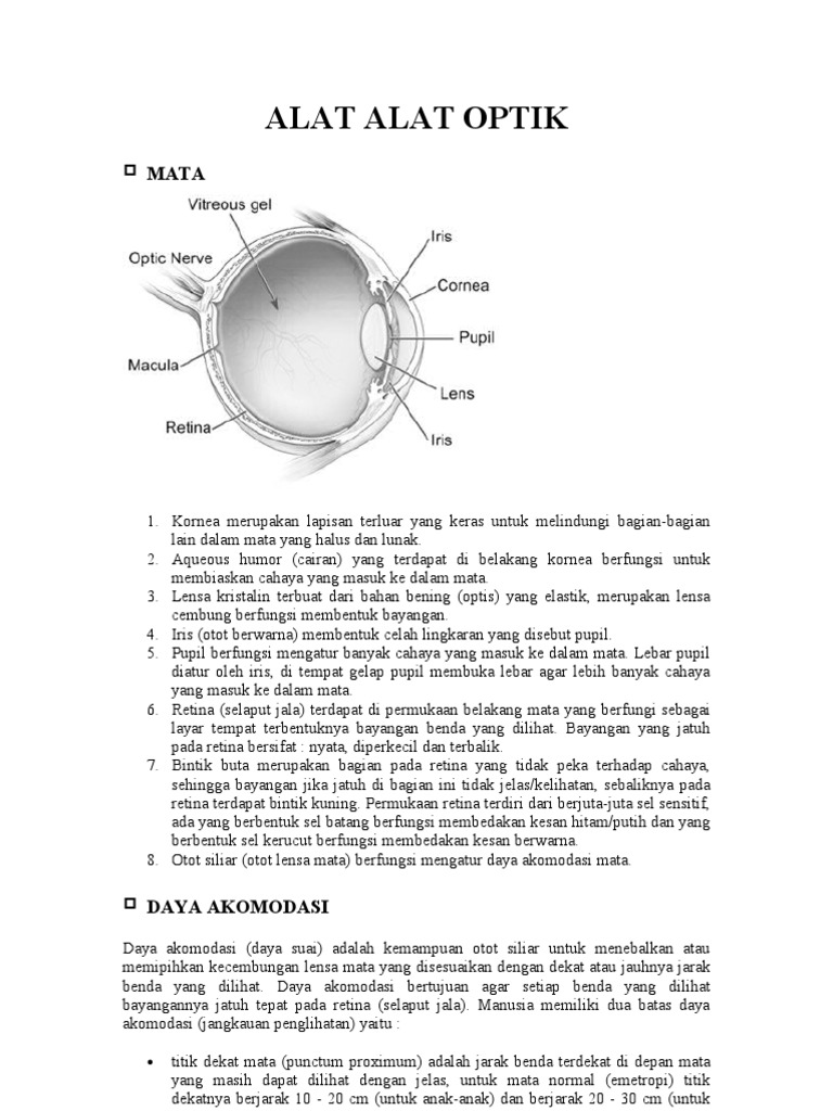 Alat Optik dan Fungsi Mata | PDF | Pengembangan Diri