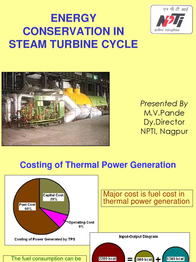 Energy Conservation In Steam Turbine Pdf Steam Turbine
