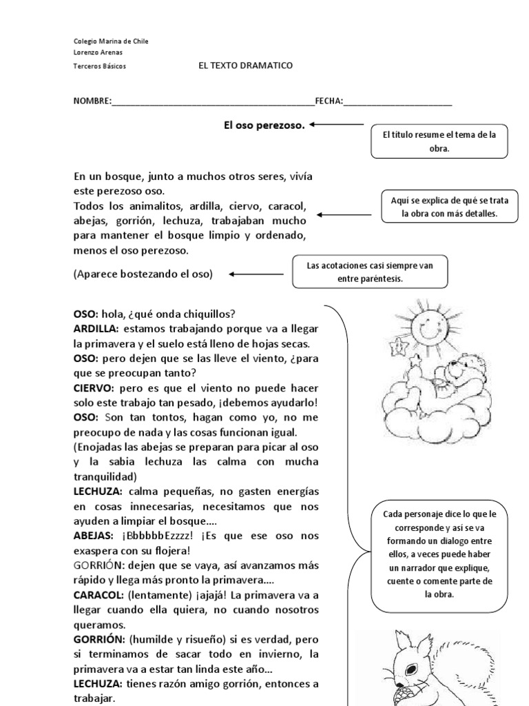 Que Es Un Texto Dramatico Ejemplos Cortos Ejemplo Sencillo