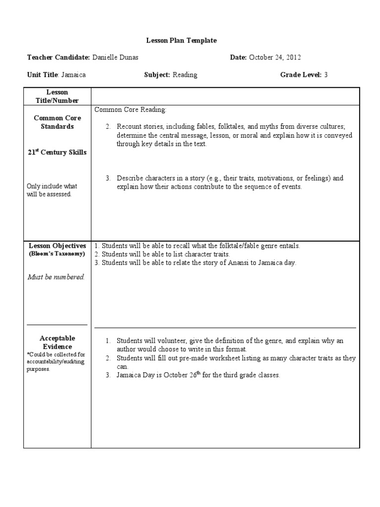 Anansi Lesson | Reading Comprehension | Pedagogy