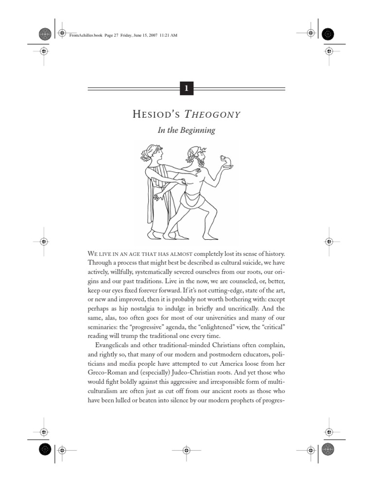 Hesiods Theogony | PDF | Zeus | Genesis Creation Narrative