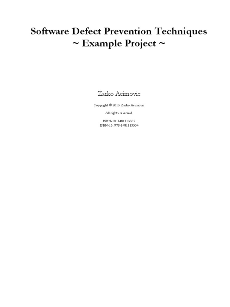 Defect Prevention Techniques | PDF | Agile Software Development ...