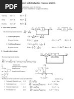 ME2142E Feedback Control Systems-Cheatsheet | PDF | Algorithms | Analysis