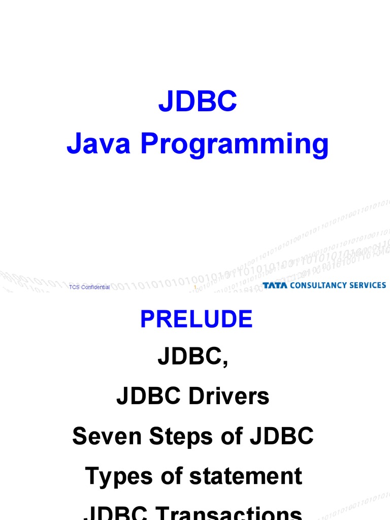 JDBC Java Programming | PDF | Software Development | Computer Programming
