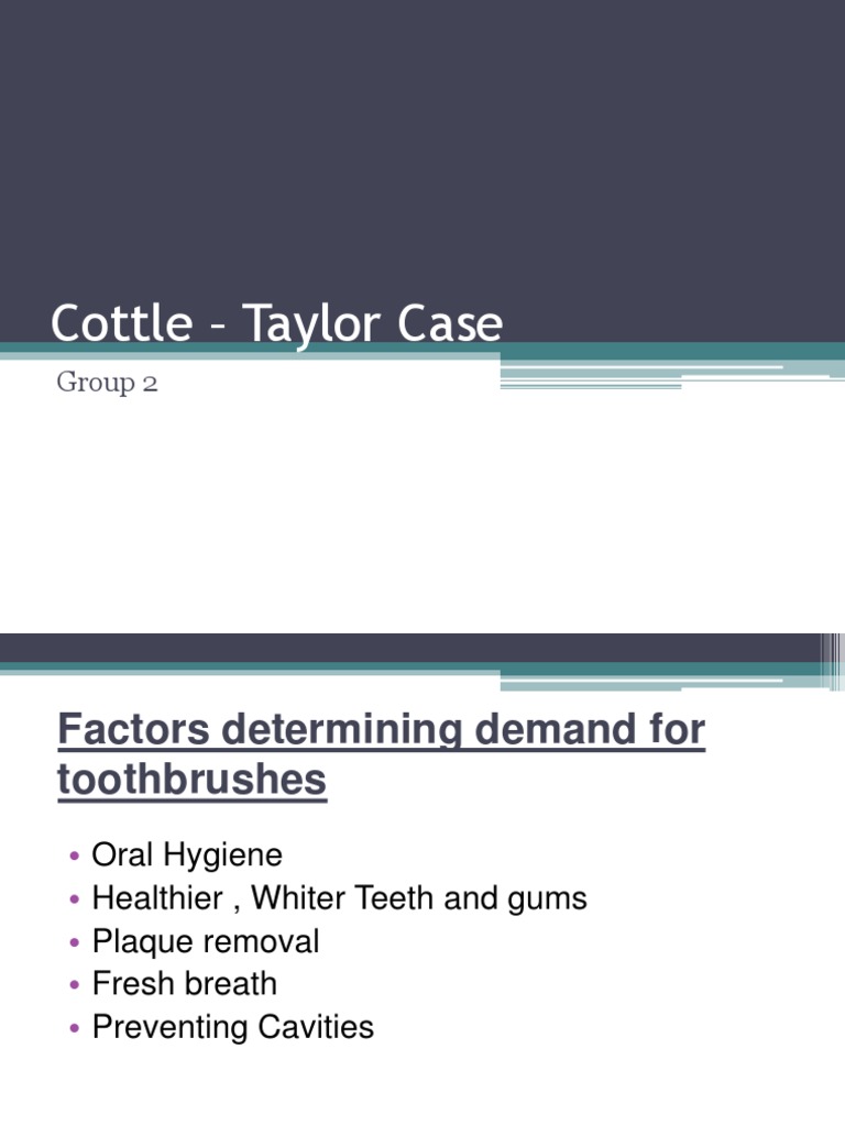 Cottle Taylor | PDF | Oral Hygiene | Toothbrush