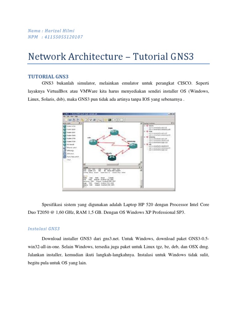 Tutorial Gns3 | PDF