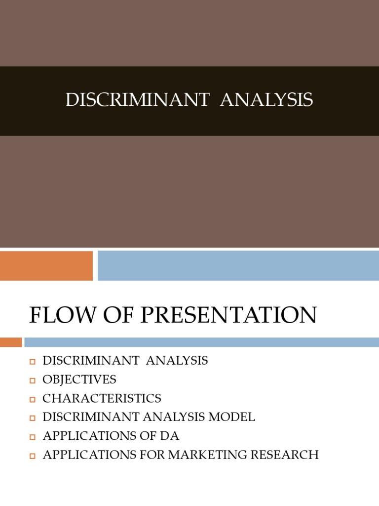 Discriminant Analysis | PDF | Dependent And Independent Variables ...