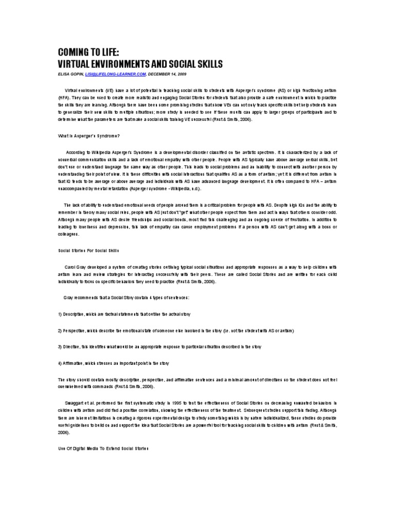 Coming To Life | PDF | Asperger Syndrome | Autism