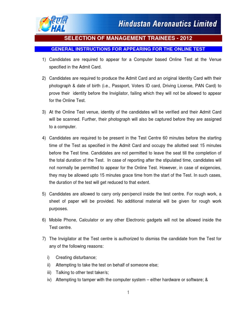 Management Trainee Online Test Guide | PDF | Career & Growth | Finance ...