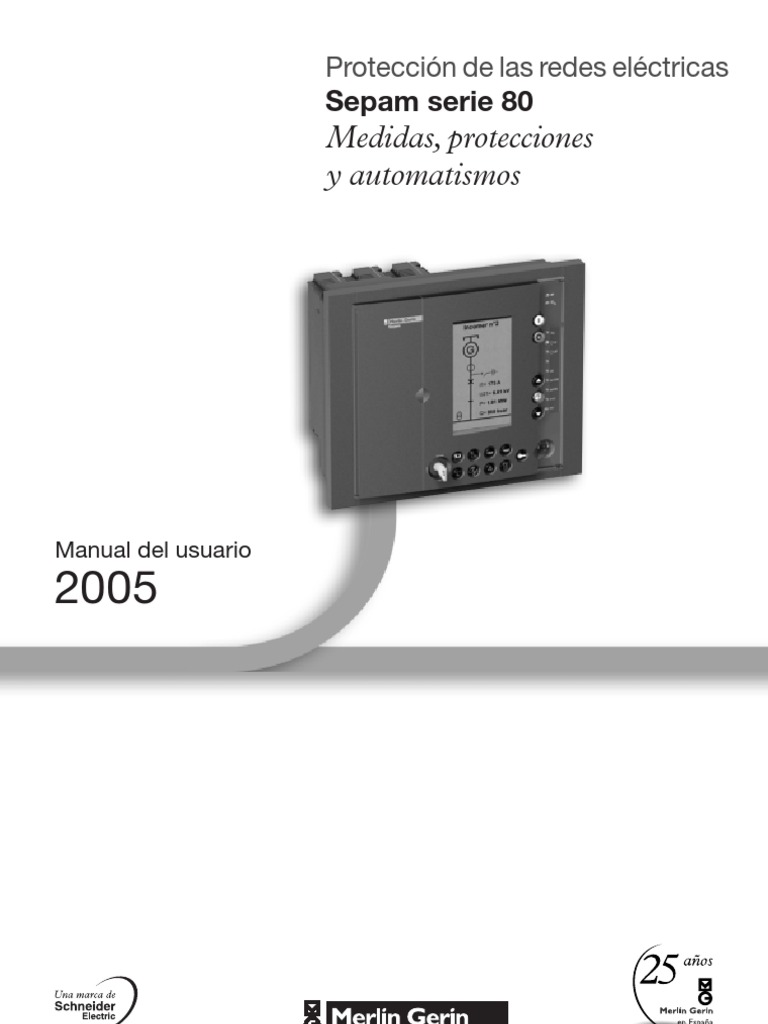Manual Medidas, Protecciones y Automatismos Serie 80 ES | PDF ...