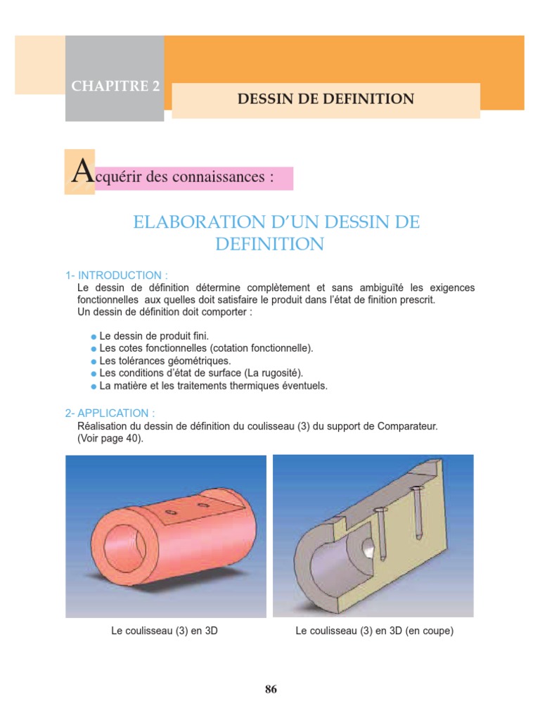 Dessin de Definition - Cours 3ST | PDF | Dessin | Perspective ...