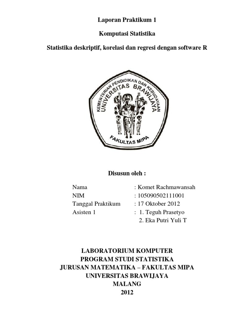 Statistika Deskriptif dan R | PDF