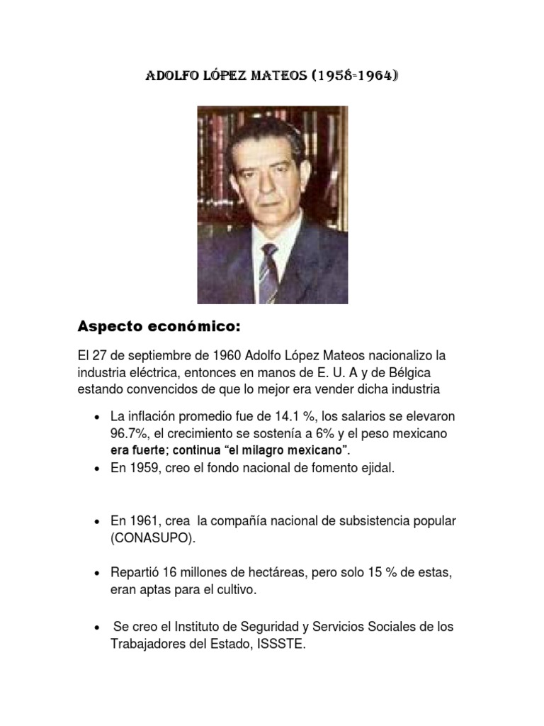 Adolfo López Mateos | PDF